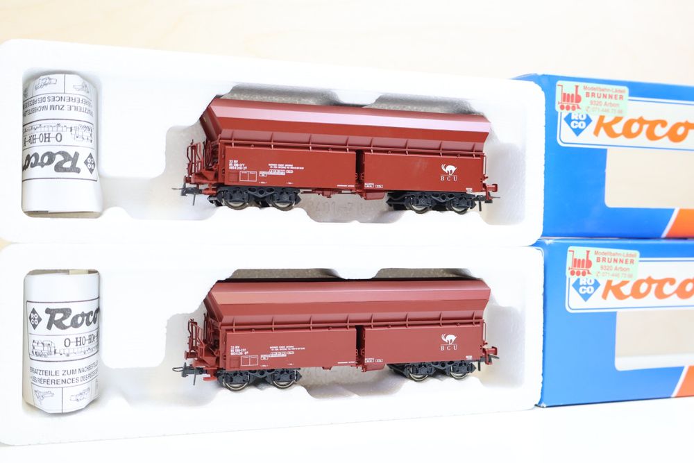 Roco 2 x SBB Kieswagen BCU 47401 | Acheter sur Ricardo