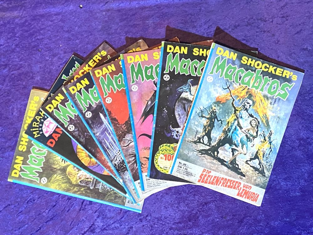 DAN SHOCKER’s Macabros /Konvolut 8 Bänder á je 2.50 Fr. (Gebraucht) in ...