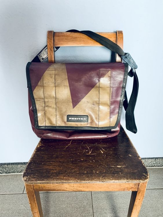 Freitag Tasche F13 der Klassiker Gold violett | Kaufen auf Ricardo