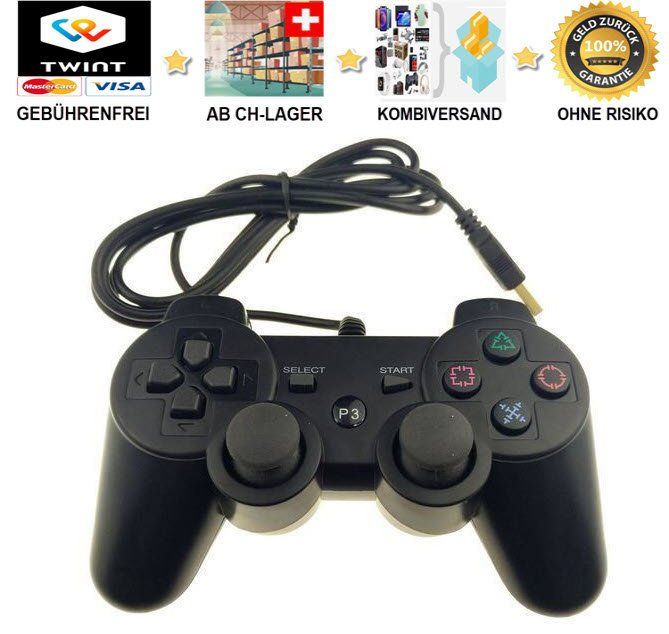 Wired USB Controller Gamepad für PC Computer Laptop Schwarz | Kaufen ...
