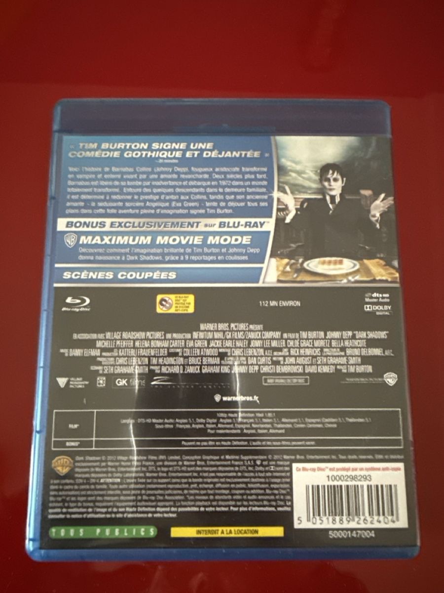 Bluray Dark Shadows (D'occasion) à Genève pour CHF 5 – avec livraison ...