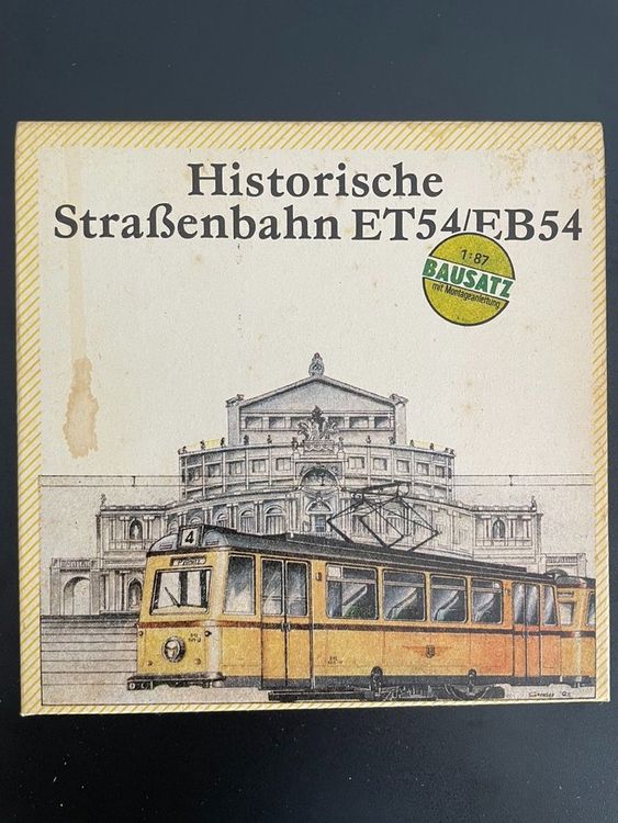 Historische Strassenbahn ET 54/EB54 H0 1/87 Prefo Dresden (Neu und ...