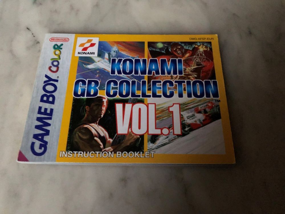 ANLEITUNG FÜR KONAMI GB COLLECTION 1 GAME BOY COLOR (Gebraucht) in ...