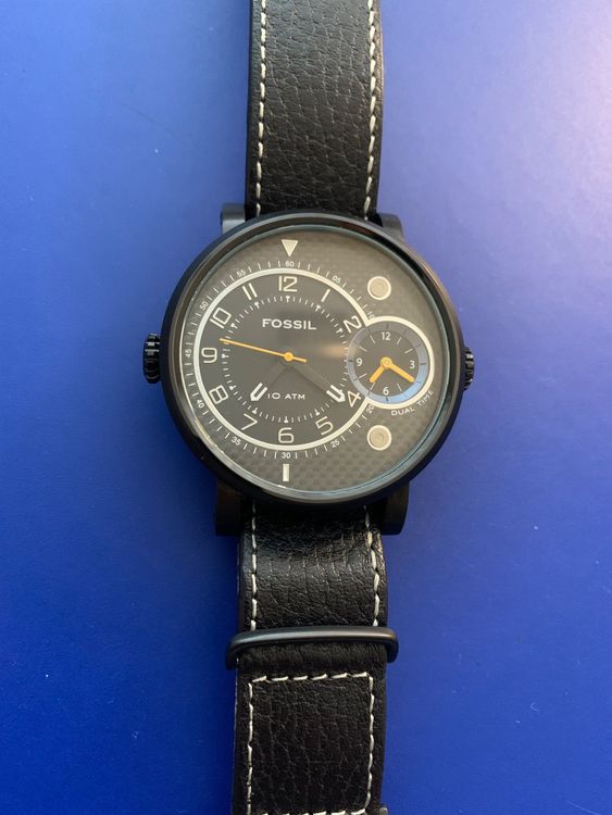 Fossil Dual Time 51mm mit neuer Batterie läuft (Neu (gemäss ...