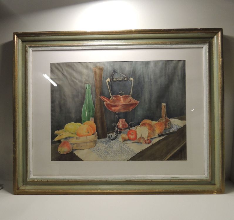 Aquarell Stillleben, Früchte, signiert, gerahmt. (Gebraucht) in sursee für CHF 5 – nur Abholung ...
