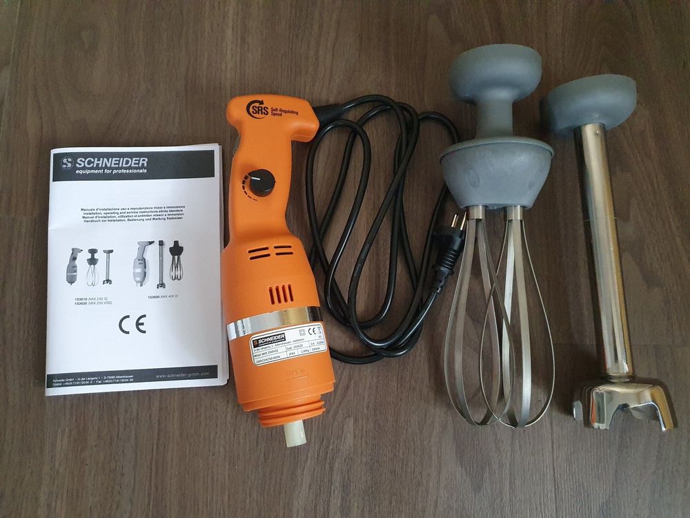 Gastronomie Stabmixer 250 W mit Mixstab und Schneebesen (Neu und ...