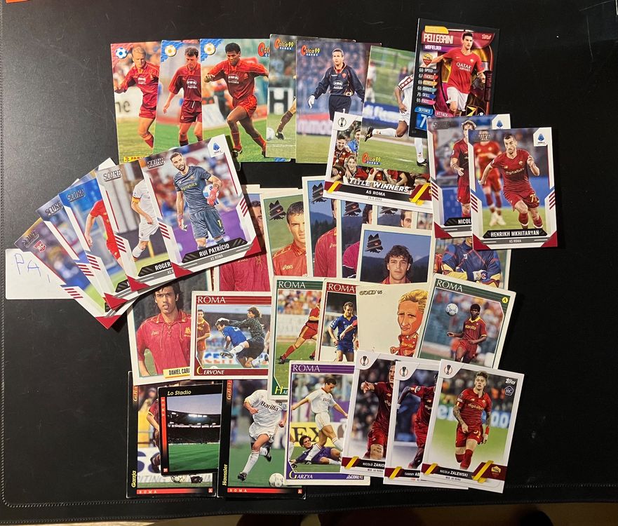 Lot 38x Sammelkarten AS Roma Panini Mix neu und vintage | Kaufen auf ...