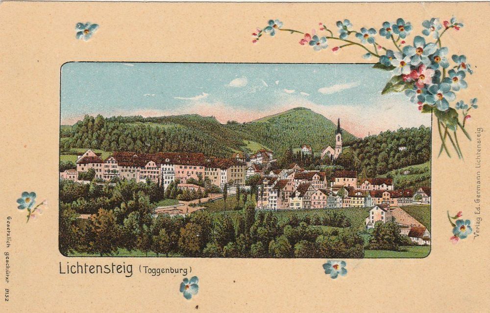 Sg Lichtensteig Toggenburg Litho Karte Kaufen Auf Ricardo