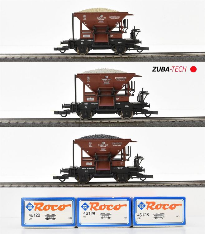 Roco 46128, 3x Schotterwagen DB H0 GS | Acheter sur Ricardo