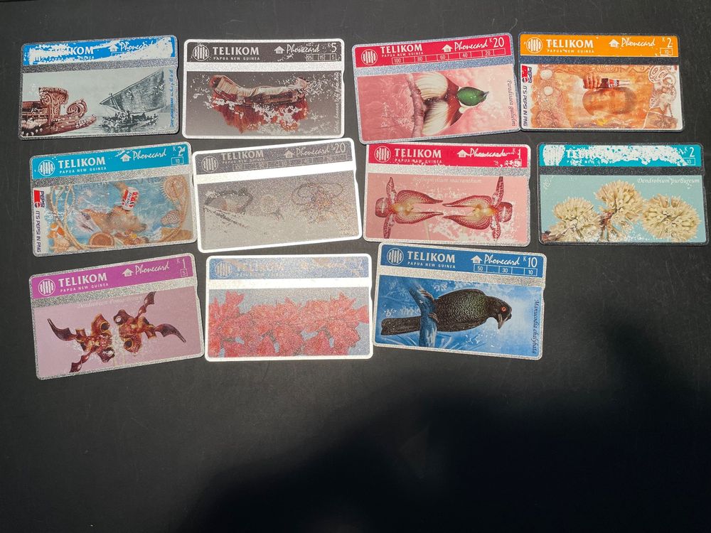 Telefonkarten Taxcards Papua Neuginea, 11 Stück, Dummies (Defekt) in ...