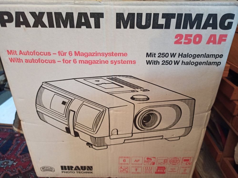Diaprojektor Paximat Multimag 250 AF für 6 Magazinsysteme | Kaufen auf ...