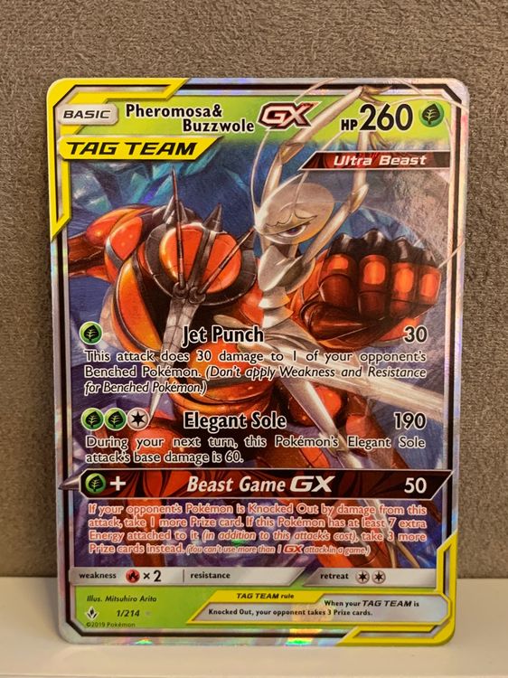 Pheromosa & Buzzwole GX ENG Unbroken Bonds Pokemon 1/214 | Kaufen auf ...