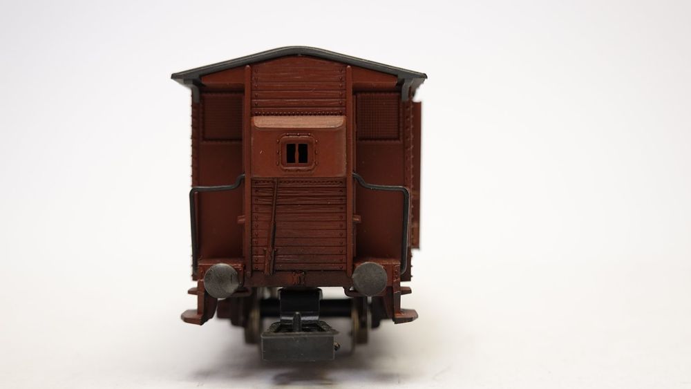 e6 Rivarossi 2036 FS Spitzdachgüterwagen braun mit BreHa (Gebraucht) in ...