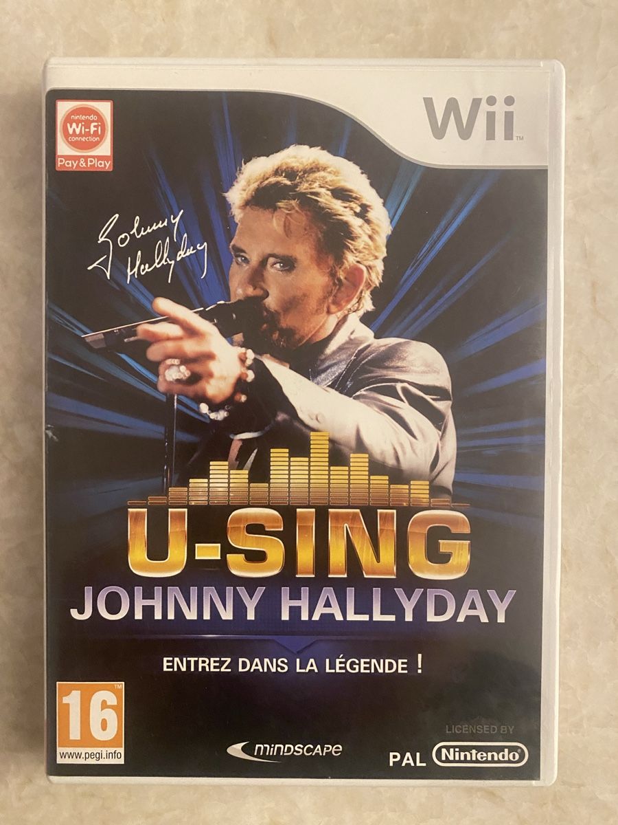 U-Sing Johnny Hallyday Wii - Chantez vos tubes préférés! (D'occasion) à ...
