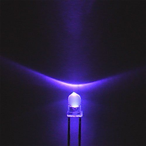 Ultraviolette LED 3 mm; UV Licht 395-400nm; 5 St. (Neu (gemäss ...