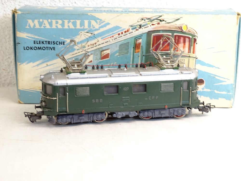 Märklin 3014 RET800, SBB/CFF, Re4/4, Grün, H0,WS/AC,OVP (Gebraucht) in ...
