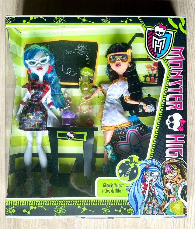Monster High - Classroom Cleo De Nile & Ghoulia Yelps 2-Pack (Neu und ...