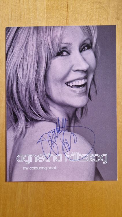 Agnetha Fältskog, Abba, Original Autogramm auf Karte | Kaufen auf Ricardo