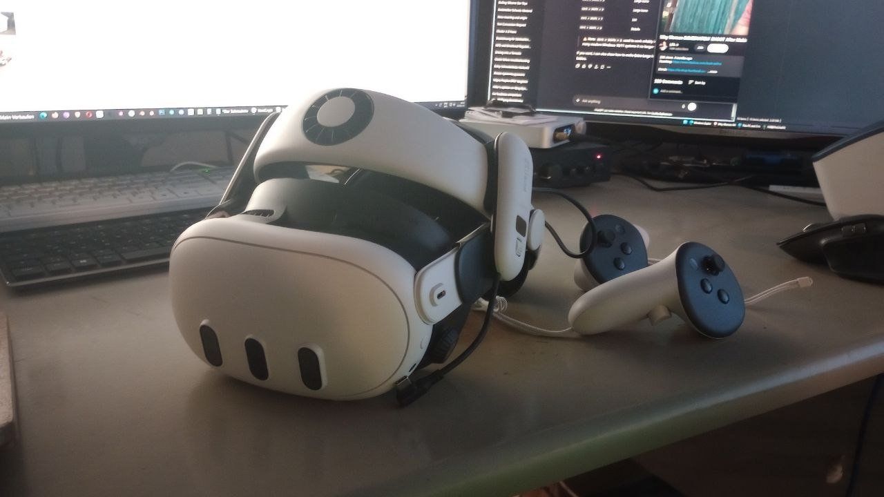 Meta Quest 3 + Bobovr S3 Battery Strap + AMVR Komfort Pro (Gebraucht ...
