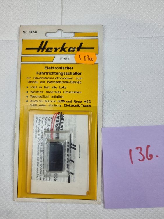 Herkat 2656 elektronischer Fahrrichtungsschalter Modellbahn (Neu und originalverpackt) in ...