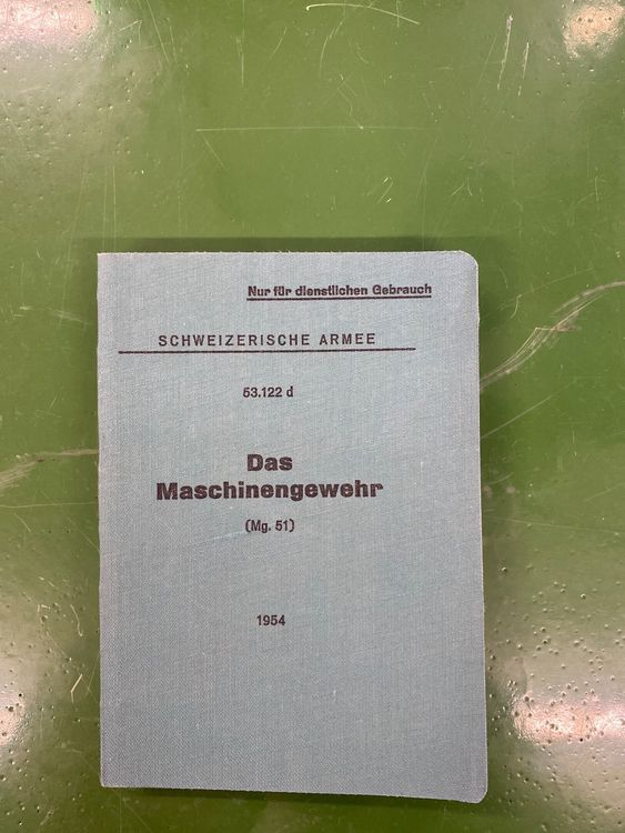 Rar Das Maschinengewehr 51 MG51 Orig. Reglement vers. 1954 (Gebraucht ...