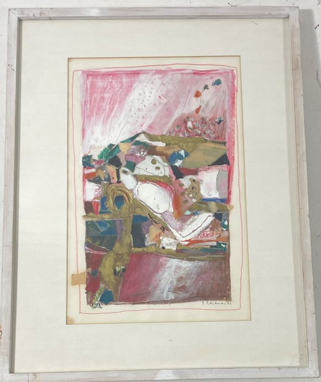 Interessante Collage Mischtechnik unleserlich Signiert (Gebraucht) in Root für CHF 5 – mit ...