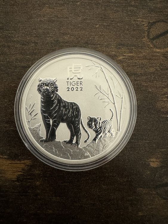 1 Unze Silber Lunar lll Tiger 2022 | Kaufen auf Ricardo