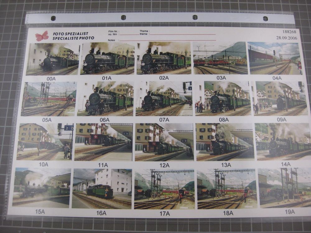 Negativfilm 24x36 mit Archivkopien, Thema Rhätische Bahn RhB (Gebraucht ...