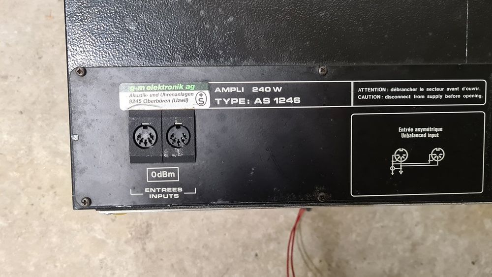 Verstärker AS 1246 von g+m elektronik AG | Kaufen auf Ricardo