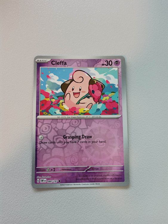 Cleffa Pii Obsidian Flames - Pokemon Reverse Holo | Kaufen auf Ricardo