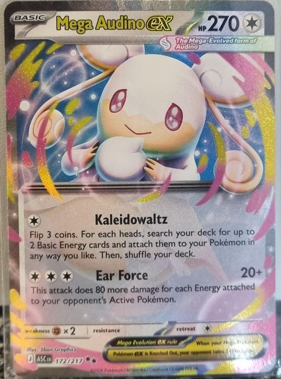 Pokémon – Mega Audino ex 🇺🇸 - ASC-172 - Ascended Heroes (Gebraucht) in ...
