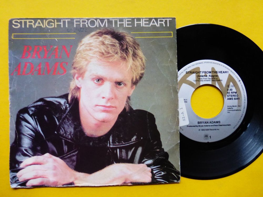 BRYAN ADAMS 7" STRAIGHT FROM THE HEART (Gebraucht) in Zürich für CHF 6 ...
