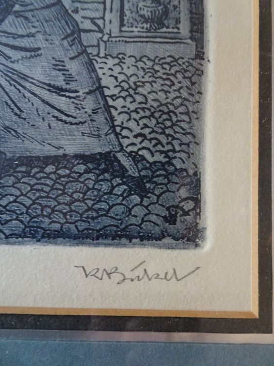 Karl Bickel Tangotänzer Tänzer Paar Radierung (Gebraucht) in Siebnen ...