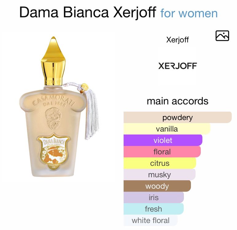 XERJOFF - DAMA BIANCA - EAU DE PARFUM - 2/3/5/10ML (Gebraucht) in ...