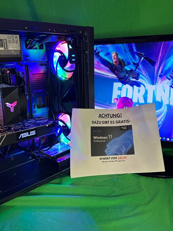 Gaming PC Ultra Budget mit ASUS GTX 1070 Ti Turbo (Gebraucht) in ...