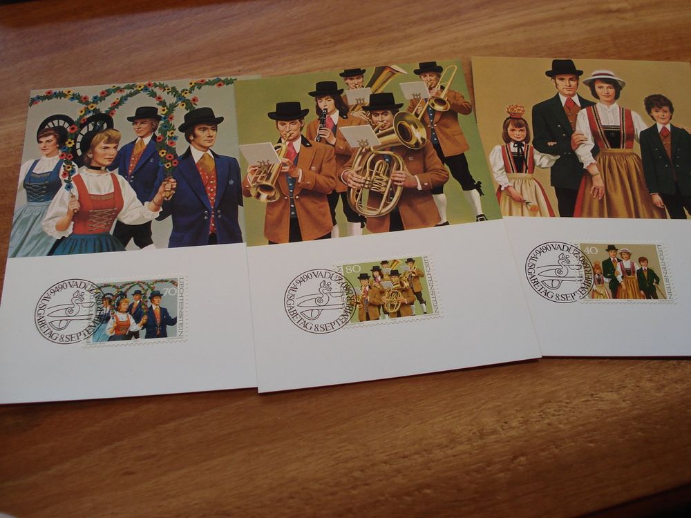 Liechtenstein Satz Maximumkarten 1980, Trachten | Kaufen auf Ricardo