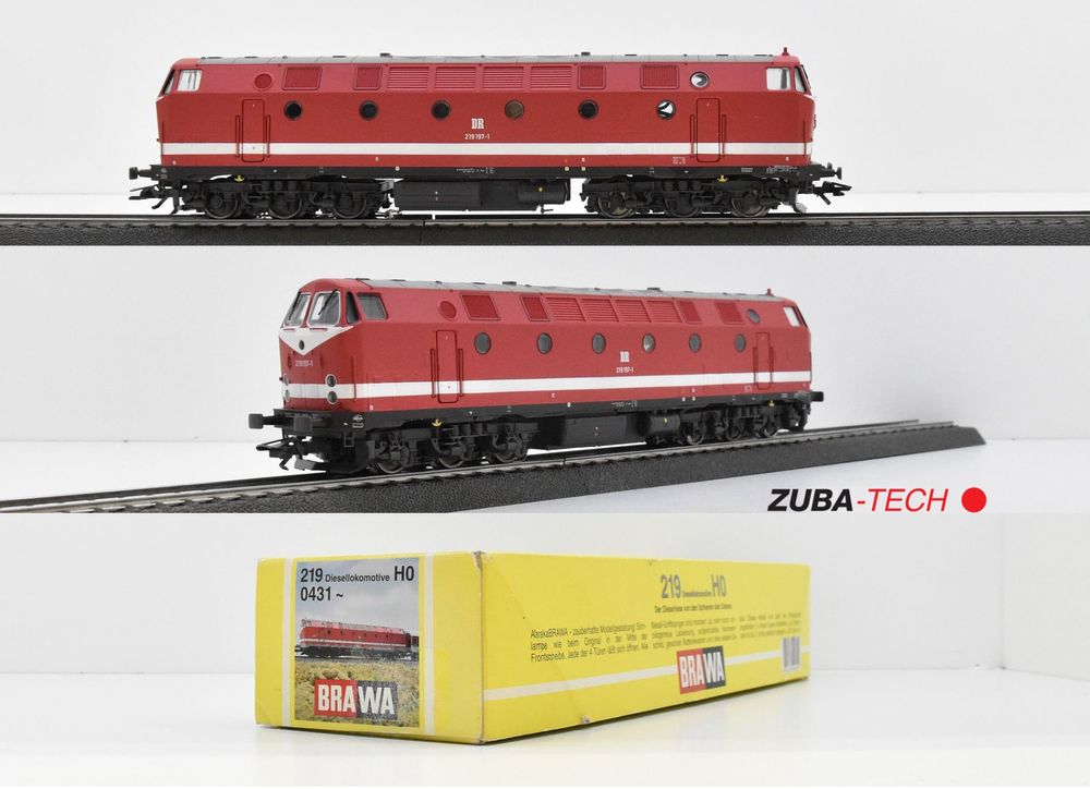 Brawa 0431 Diesellok BR 219 DR H0 WS Analog mit OVP | Kaufen auf Ricardo