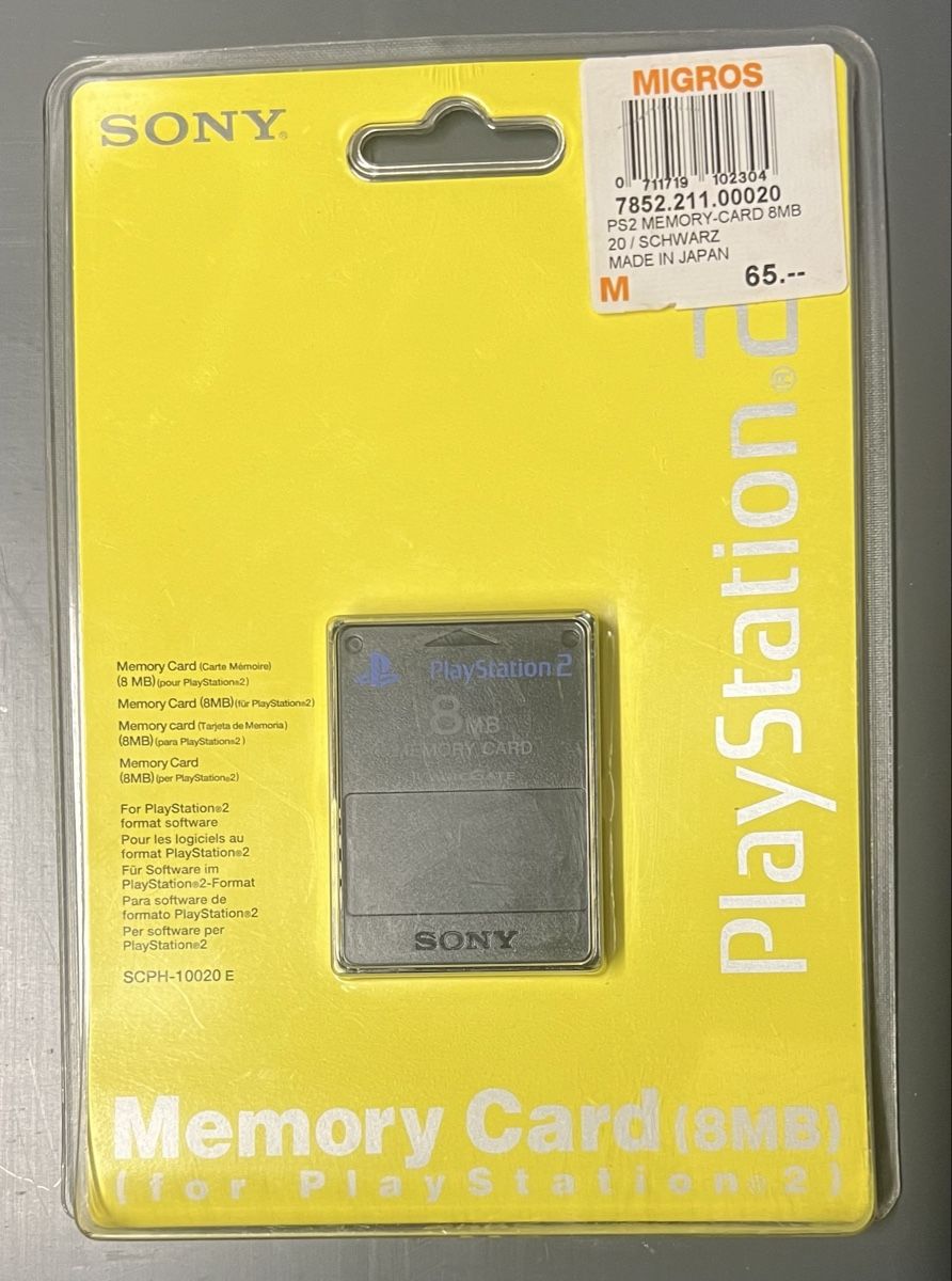 Original Sony Playstation 2 Memory Card (OVP) (Neu und originalverpackt ...