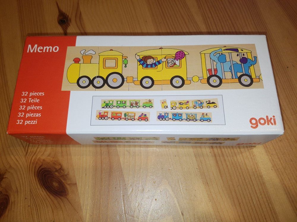 GOKI Holz Memo Spiel Zug, 32 Teile, 2+J (Gebraucht) in Merenschwand für ...