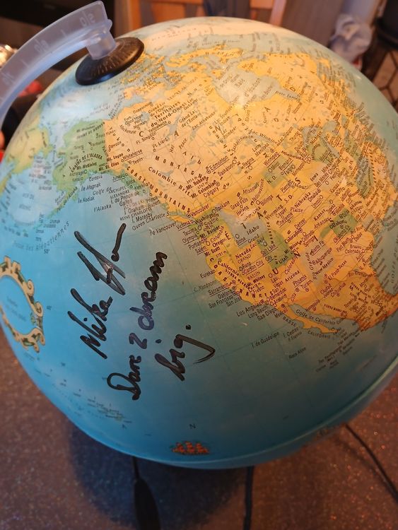 globe terrestre, autographe Mike Horn l’explorateur (D'occasion) à ...