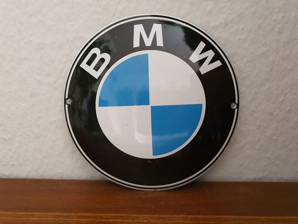 Emailschild BMW Automobil Emaille Schild Reklame Vintage (Neu (gemäss ...