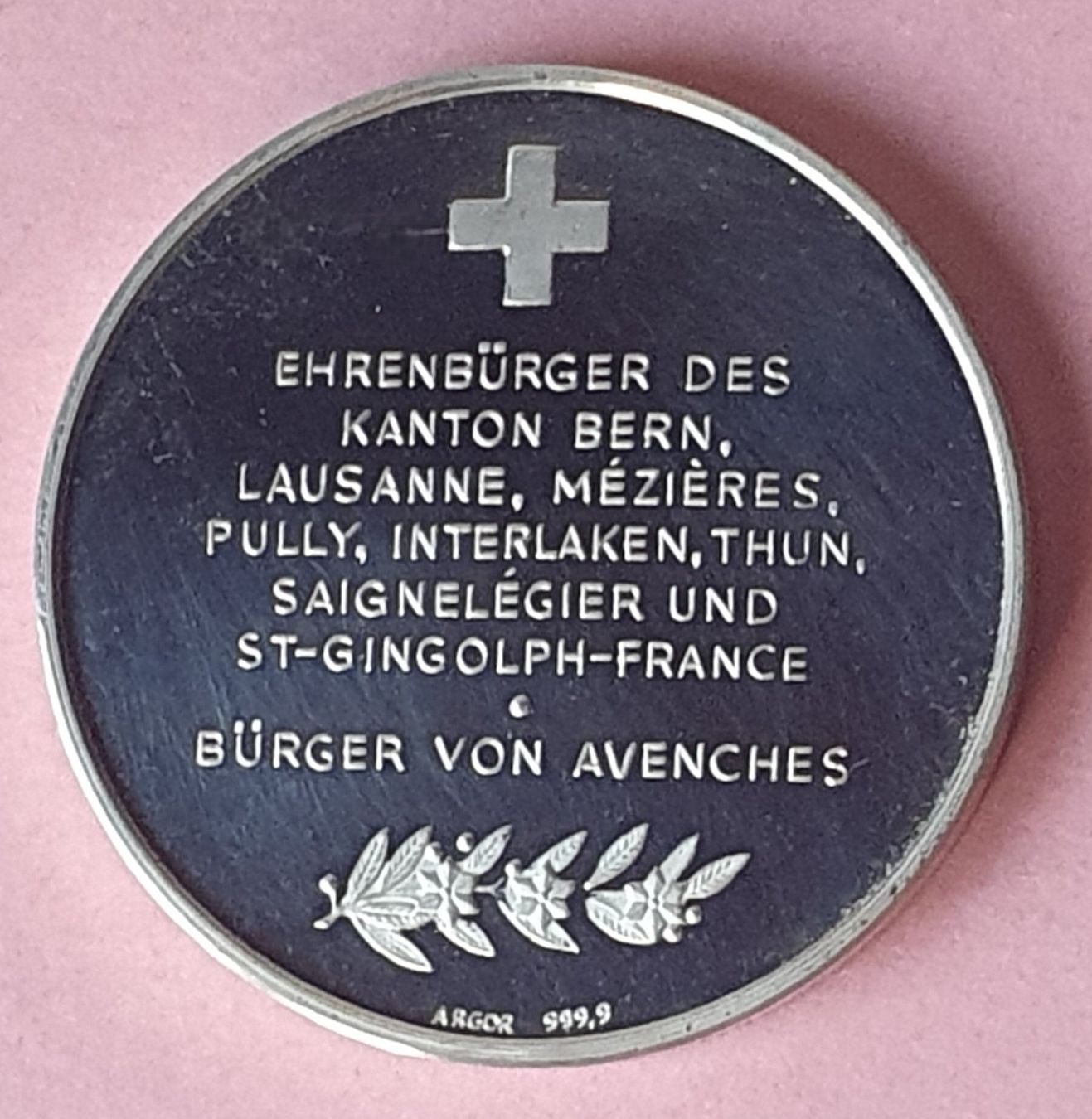 Silbermedaille zum 100. Geburtstag von "General Guisan" (Neu (gemäss ...