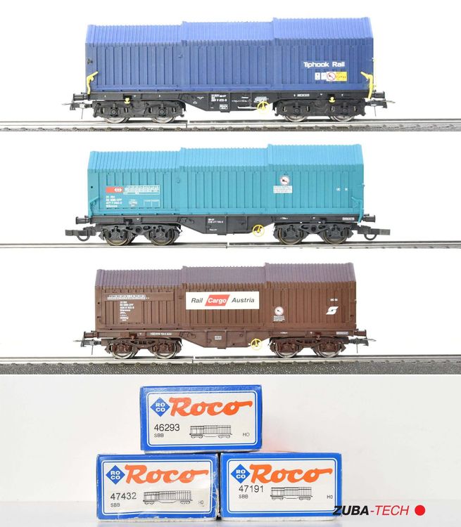 3x Roco Teleskophaubenwagen der SBB H0 GS mit OVP (Gebraucht) in St. Gallen für CHF 50 – mit ...