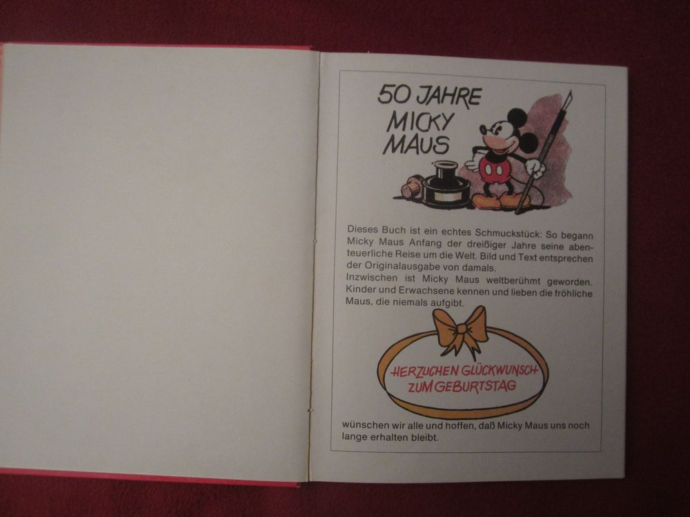 MICKY MAUS FEIERT GEBURTSTAG(1978) 50 JAHREN!! | Kaufen auf Ricardo