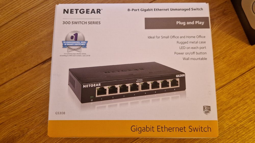 Netgear GS308 Gigabit Switch - 8 Port Ethernet Switch (Gebraucht) in ...