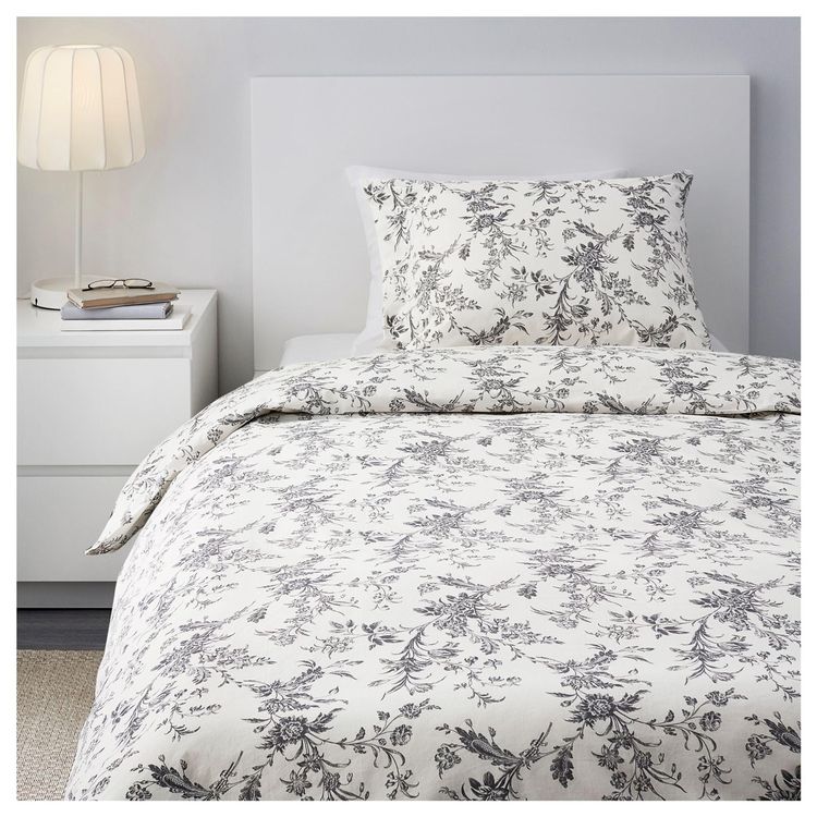 Stilvolle Ikea Bettwasche Grau Wei Ebenbild