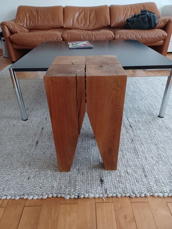 E15 Hocker Beistelltisch Backenzahn Eiche Kernholz Design | Kaufen auf ...