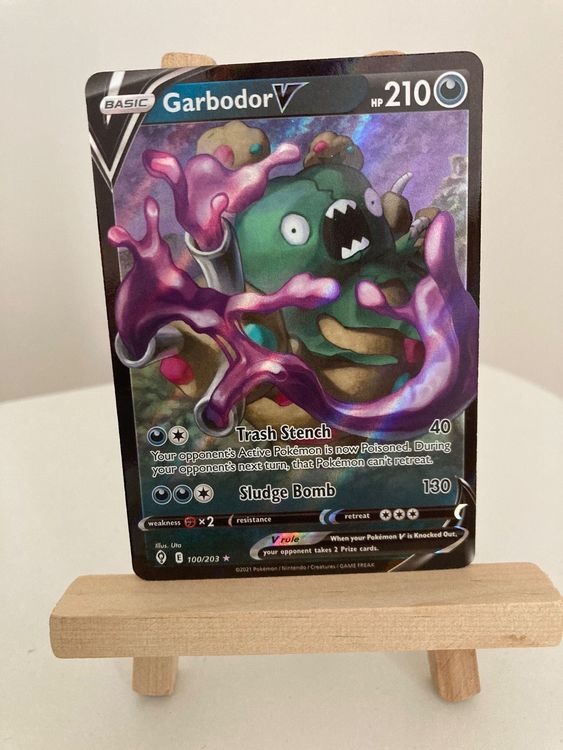Pokemon - Garbador 100/203 - rare - SWSH Evolving Skies EN (Neu (gemäss ...