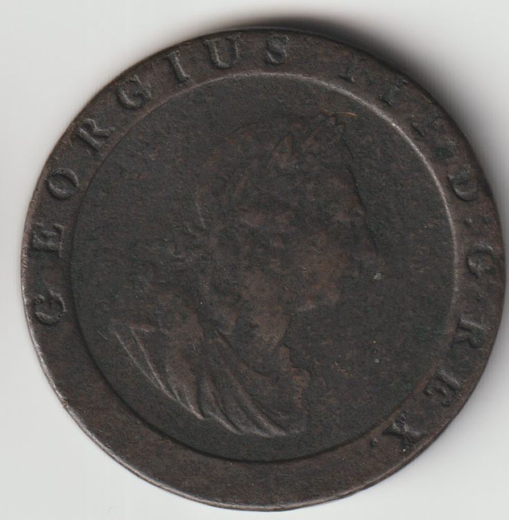 1797 Cartwheel Penny Bronze Münze Grossbritannien George iii (Gebraucht ...