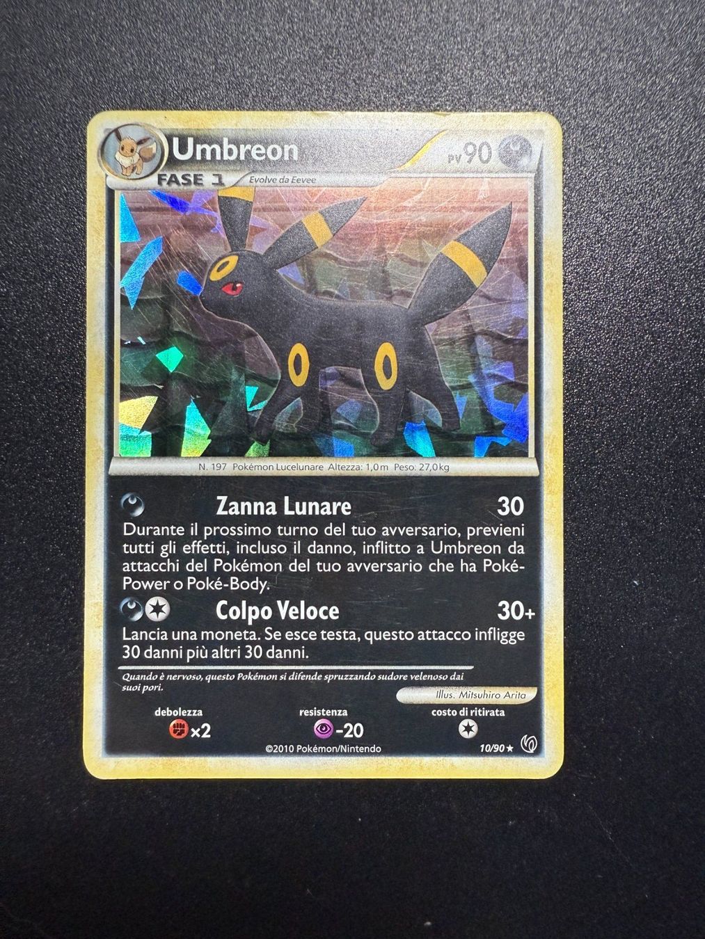 Pokémon Umbreon 10/90 Italian HS Undaunted Ab 1.- (Gebraucht) in ...